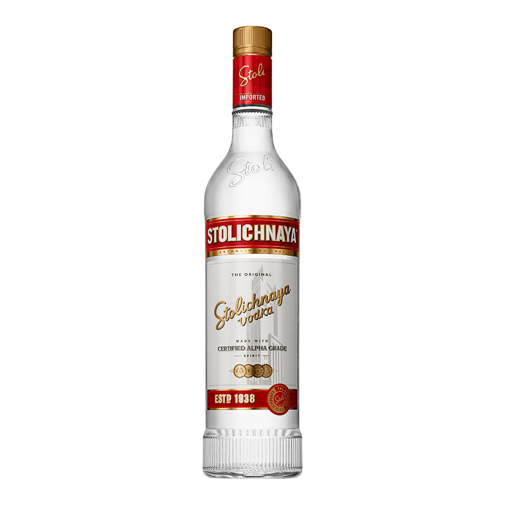 Vodka Russa Stolichnaya Premium Letonia 750ml - Casa Santa Luzia
