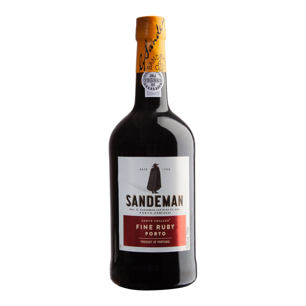 Vinho Tinto do Porto Sandeman Fine Ruby 750ml - Casa Santa Luzia