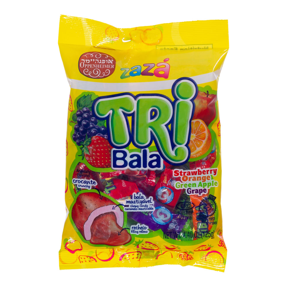 Bala Tribala Sabores Sortidos Kosher Peccin 125g - Casa Santa Luzia