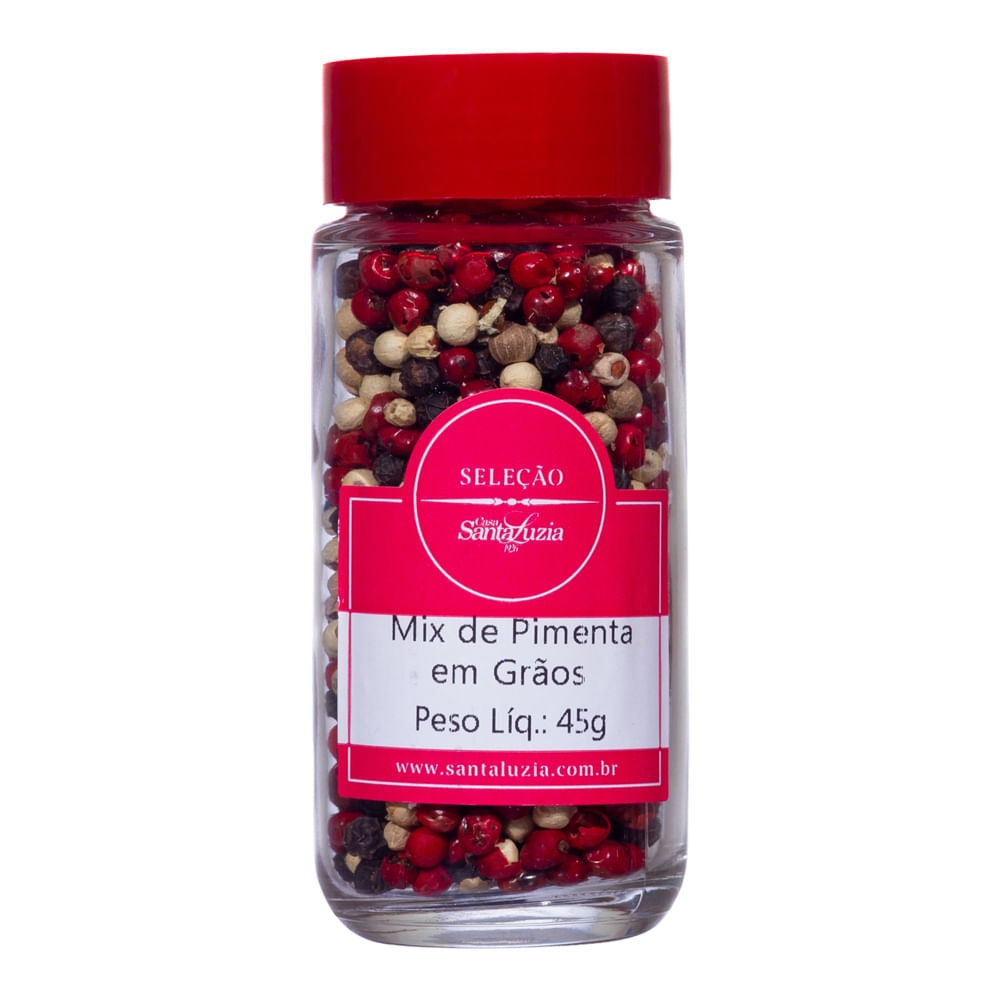 Mix de Pimenta Em Grãos 45g - Casa Santa Luzia Mix de Pimenta Em Grãos 45g - Casa Santa Luzia