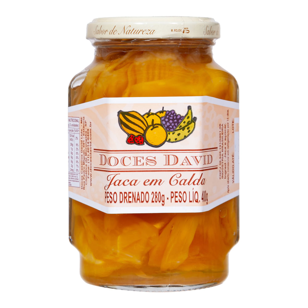 Jaca em Calda Doces David 650g - Casa Santa Luzia