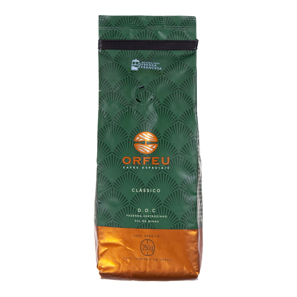 Café Orfeu Torrado Em Grão 250g - Casa Santa Luzia