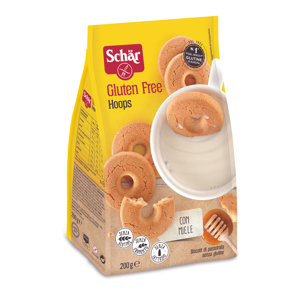 Biscoitos Schar Sem Glúten Hoops 200g - Casa Santa Luzia