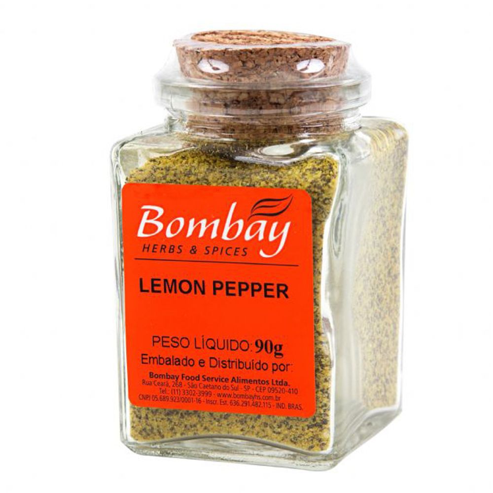Tempero Lemon Pepper Bombay 90g - Casa Santa Luzia