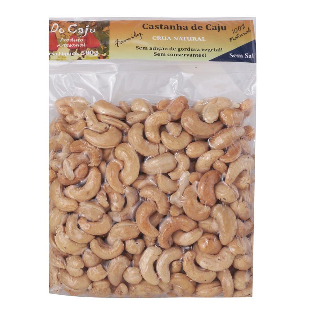 Castanha de caju crua natural Do Caju 500g - Casa Santa Luzia