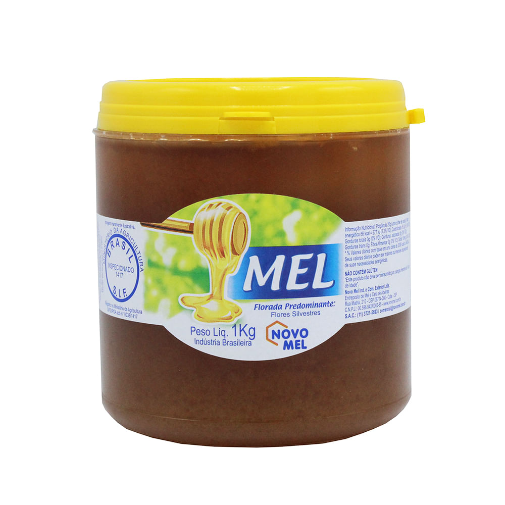 Mel Flores Silvestres Novo Mel 1Kg - Casa Santa Luzia