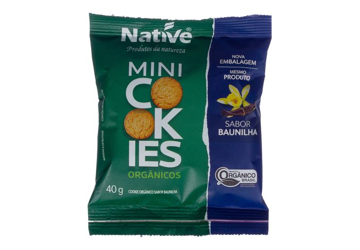 Cookies Orgânico Native Sabor Baunilha 40g - Casa Santa Luzia
