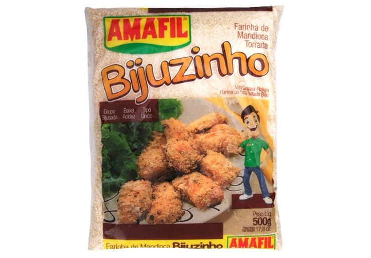 Farinha de Mandioca Torrada Bijú Amafil 500g - Casa Santa Luzia
