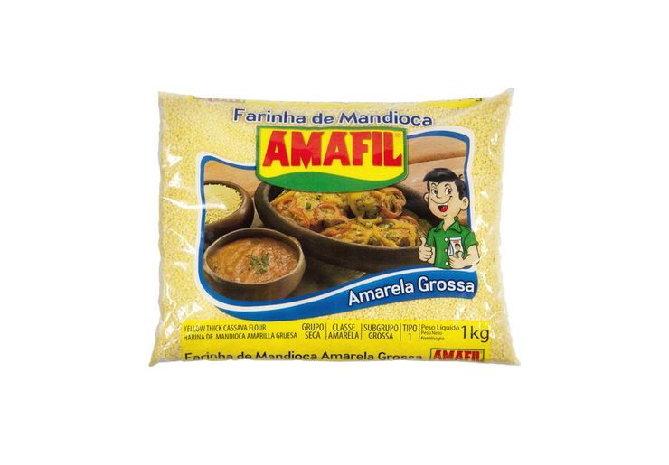 Farinha de Mandioca Ouro Grossa Amafil 1kg - Casa Santa Luzia
