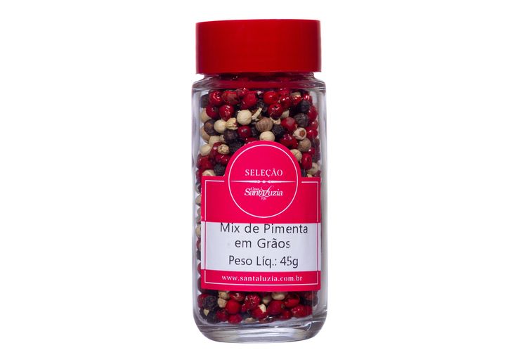 Mix de Pimenta Em Grãos Casa Santa Luzia 45g - Casa Santa Luzia Mix de Pimenta Em Grãos Casa Santa Luzia 45g - Casa Santa Luzia
