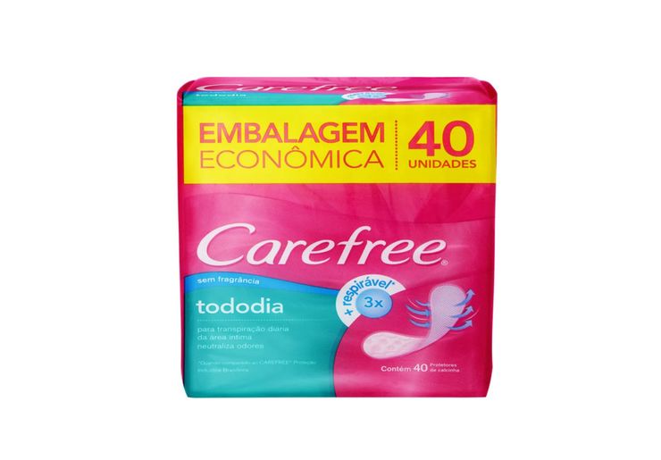 Absorvente Todo Dia Sem Perfume Carefree 40 Unidades - Casa Santa Luzia