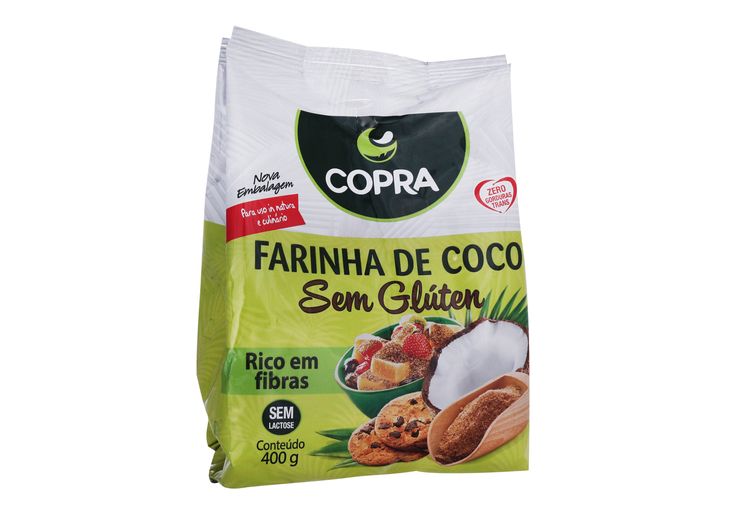 Farinha de coco Copra 400g - Casa Santa Luzia