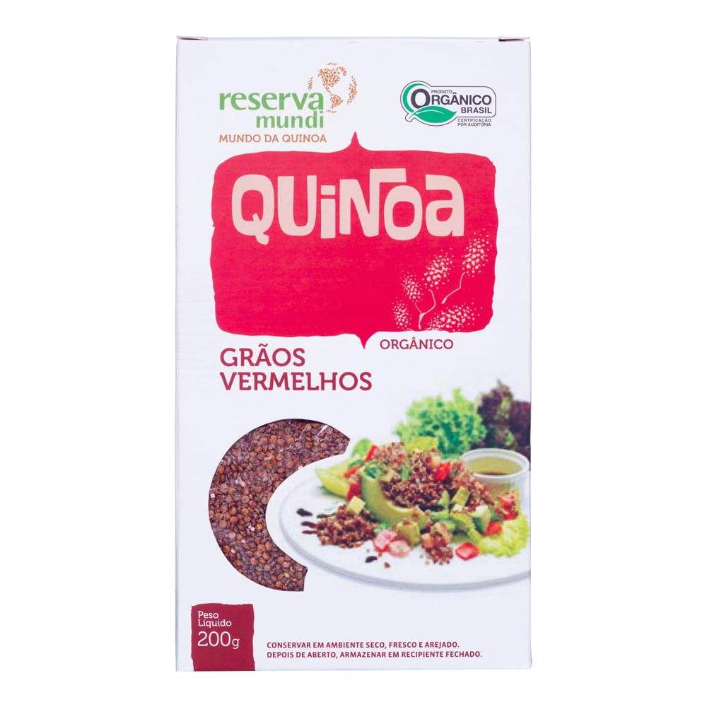 Quinoa Grãos Vermelhos Mundo Da Quinoa 200g - Casa Santa Luzia