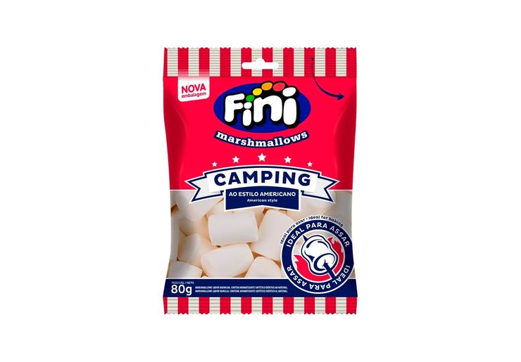 Marshmallows Camping American Style Fini 80g - Casa Santa Luzia