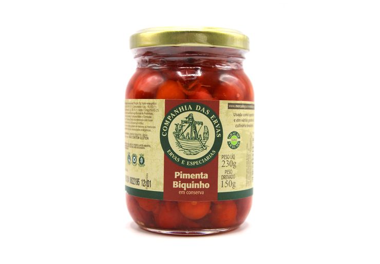 Pimenta Biquinho em Conserva Companhia das Ervas 230g - Casa Santa Luzia