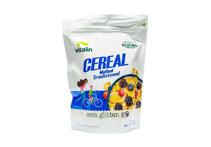 Cereal Matinal Sem Açúcar Vitalin 200g - Casa Santa Luzia