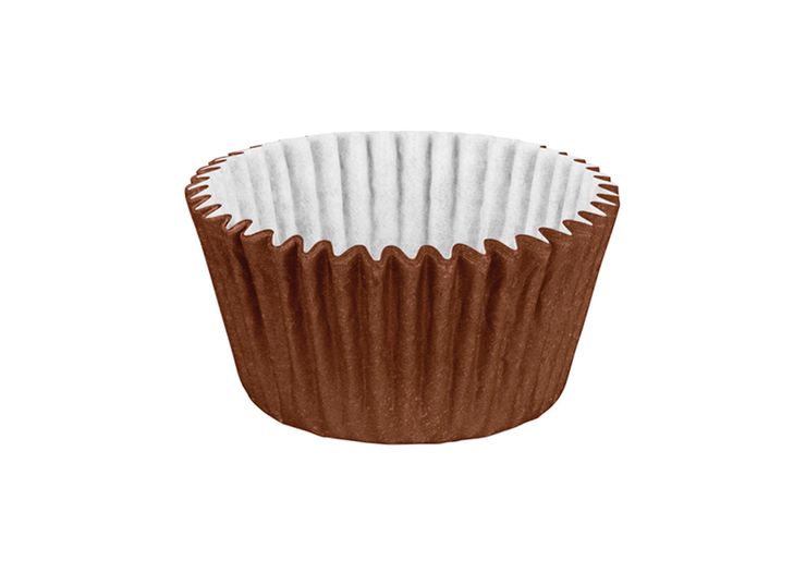 Forminha Cupcake Impermeável Marrom Regina 45 Unidades - Casa Santa Luzia