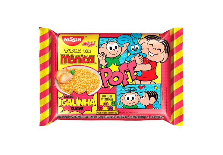 Macarrão Instantâneo Turma da Mônica Sabor Galinha Nissin 85g - Casa ...