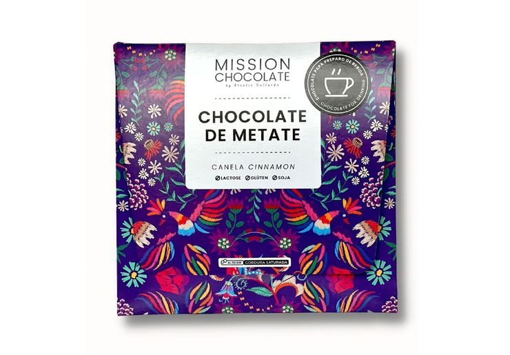 Chocolate de Metate Canela Cinnamon Mission Chocolate 60g - Casa Santa ...