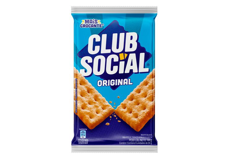 Biscoito Original Club Social 144g - Casa Santa Luzia
