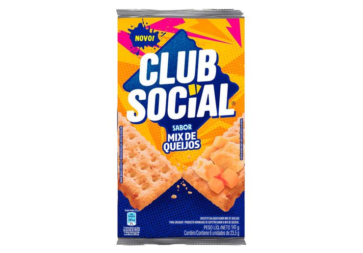 Biscoito Sabor Mix de Queijos Club Social 141g - Casa Santa Luzia