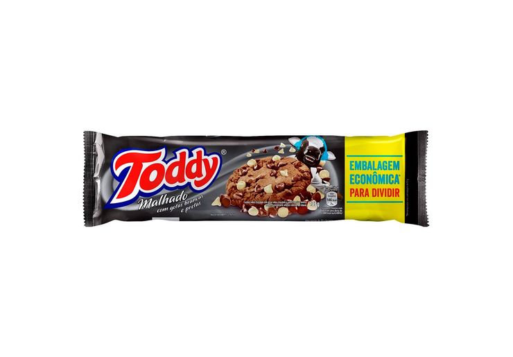 Biscoito Cookie Malhado Com Gotas Brancas e Pretas Toddy 133g - Casa ...