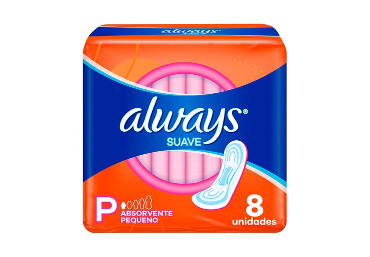 Absorventes Pequenos Suave Sem Abas Always 8 Unidades - Casa Santa Luzia