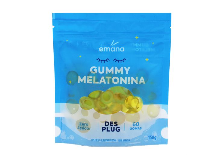 Suplemento Alimentar em Goma Gummy Melatonina Emana 150g - Casa Santa Luzia