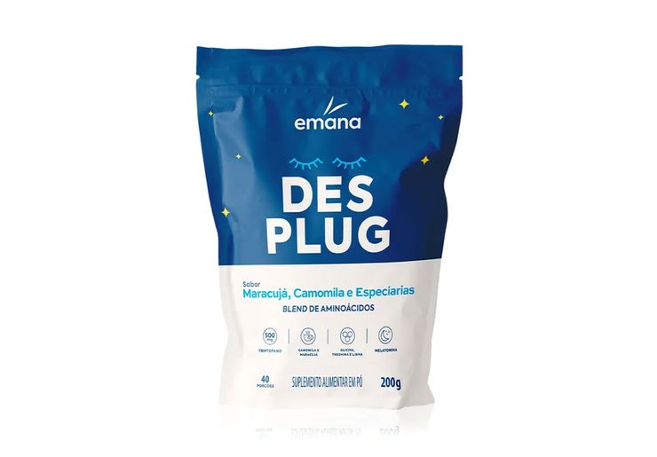 Suplemento Sabor Maracuja, Camomila e Especiaria Desplug Emana 200g ...