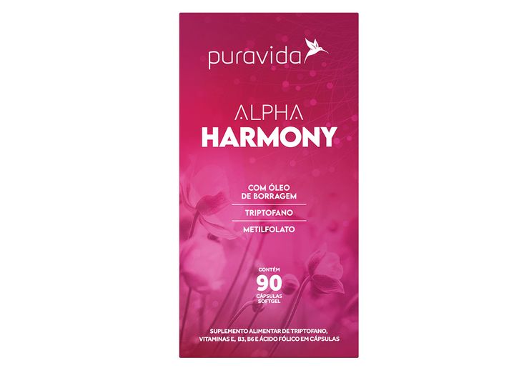 Suplemento Alpha Harmony Puravida 90 Cápsulas - Casa Santa Luzia