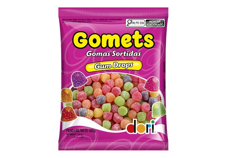 Bala Gomets Gomas Sortidas Dori 500g - Casa Santa Luzia