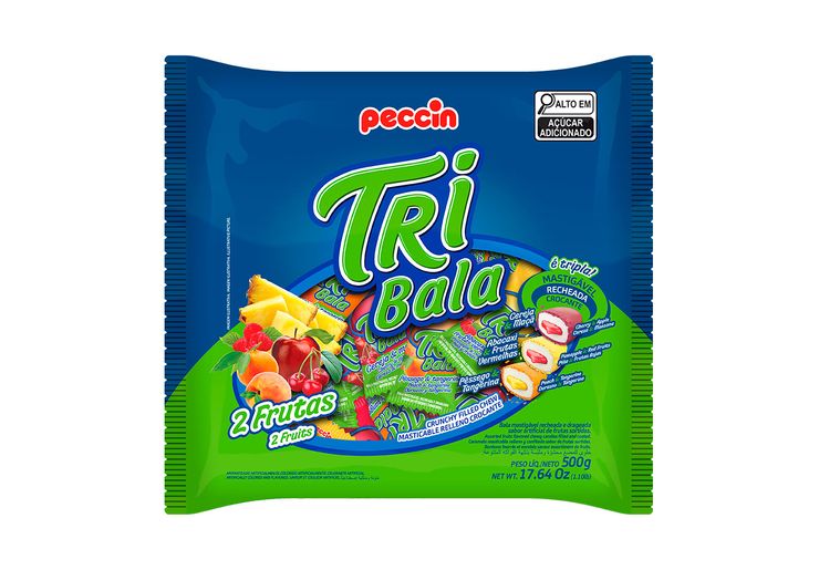 Bala 2 Frutas Sortidas Tri Bala 500g - Casa Santa Luzia