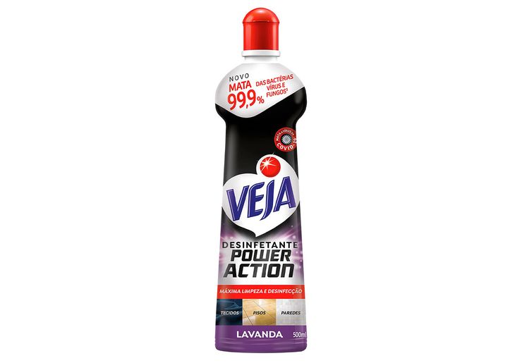 Desinfetante Power Action de Lavanda Veja 500ml - Casa Santa Luzia